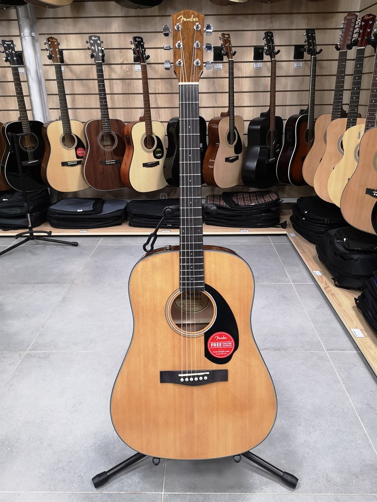 Фа-Соль - Акустическая гитара FENDER CD-60S Natural (дредноут)